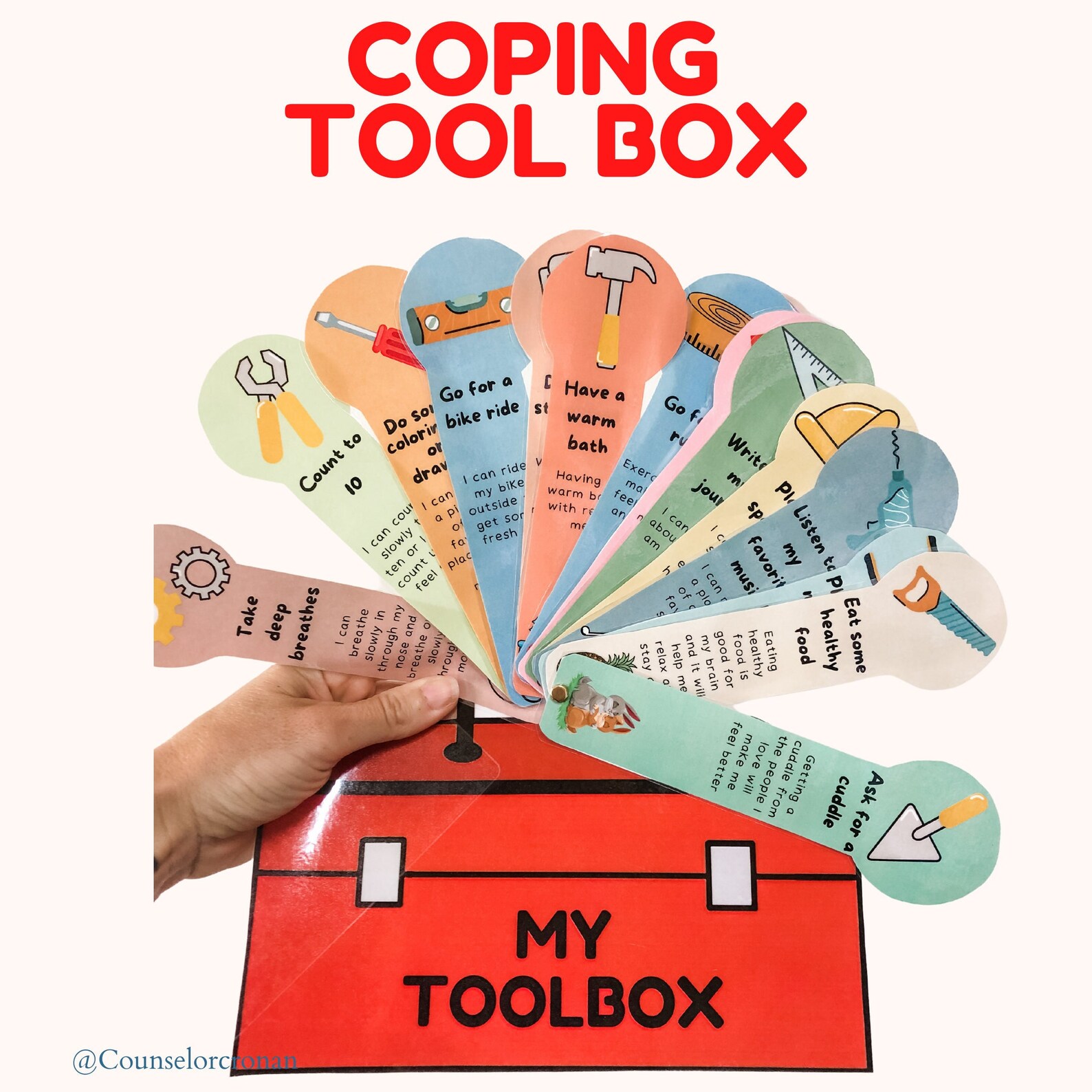 Coping Skills Tool Box Feelings Poster Calming Down Corner - Etsy