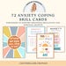 Anxiety Coping Skills Mega Bundle, Therapy Worksheets, Anxiety Cards ...