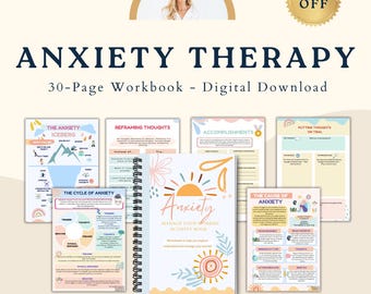 Anxiety Therapy Workbook. CBT Techniques and Coping Strategies. Anxiety ...