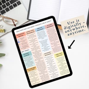 Solution Focused Cheat Sheet, Solution Seeking, Therapist Questions ...