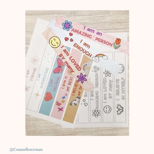 Positive Affirmation Craft Activity, Homeschool Classroom, PRINTABLE ...