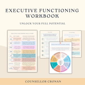 Executive Functioning Workbook. Self-therapy Journal. Executive ...