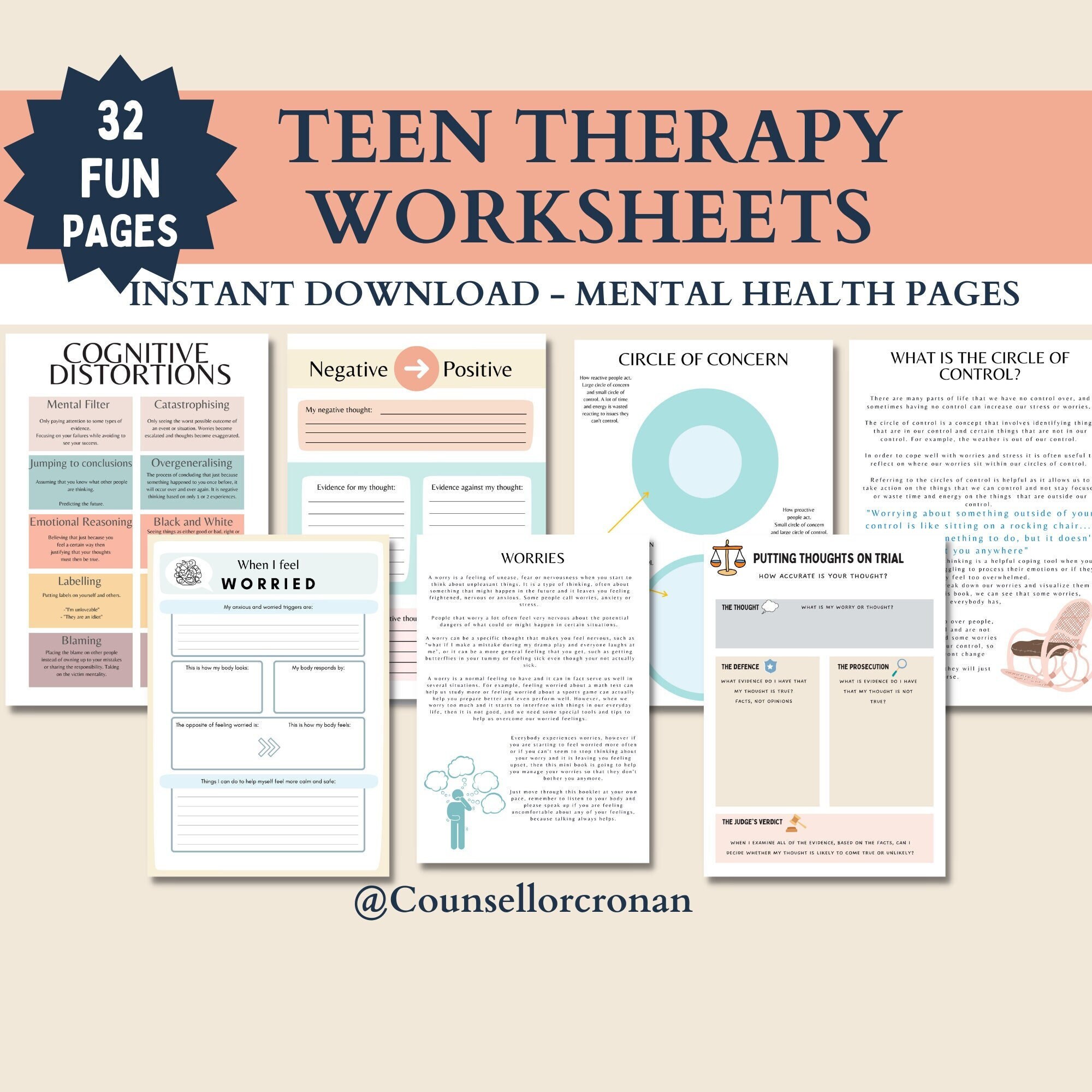 Teen Mental Health Workbook Social Emotional Learning - Etsy