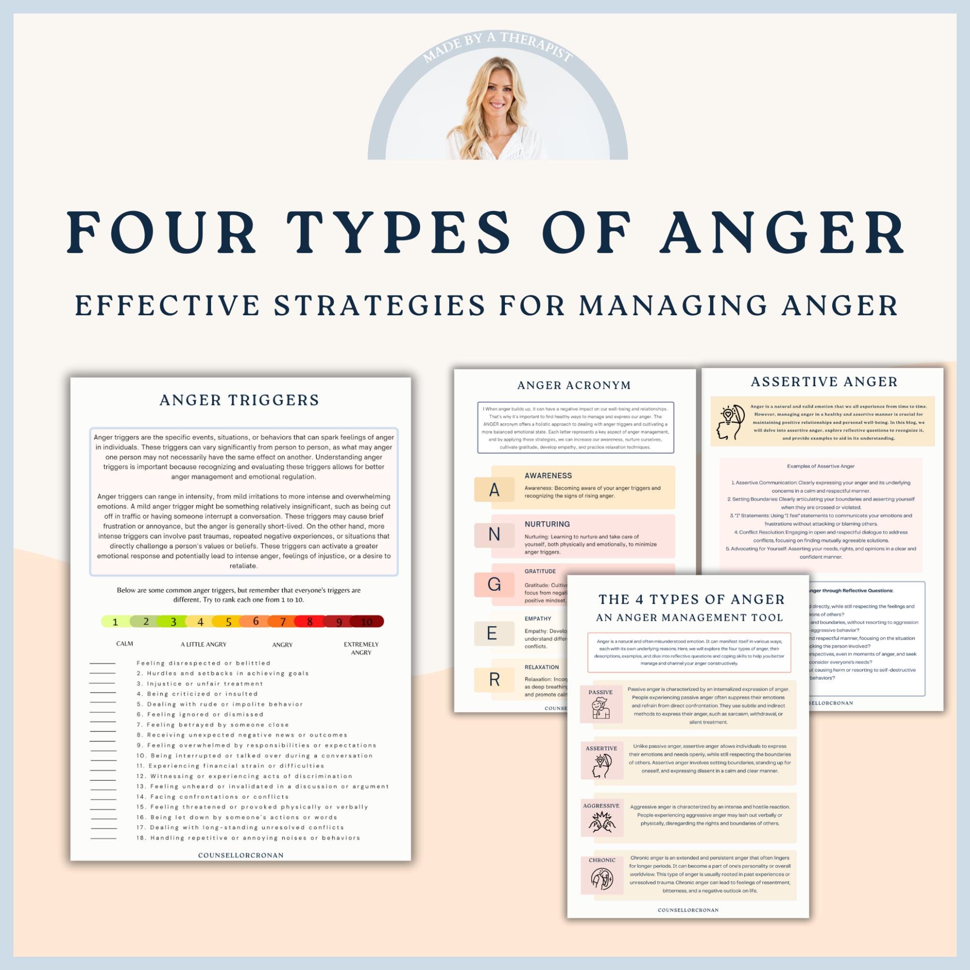 Anger Management Bundle for Teens and Adults. A Look Inside Your Brain ...