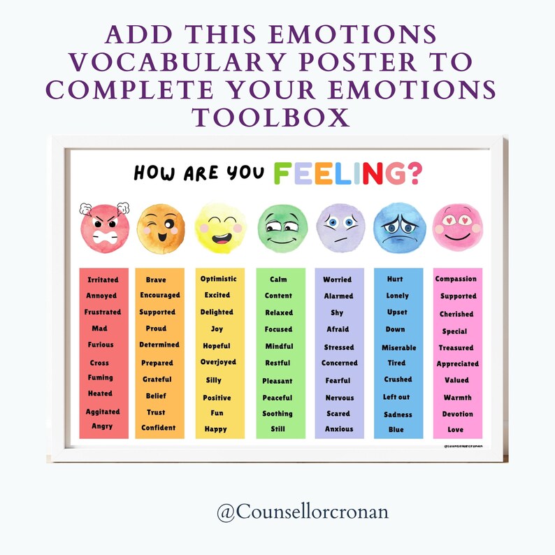 Kids Feelings Exploration Worksheets Emotions Vocabulary - Etsy