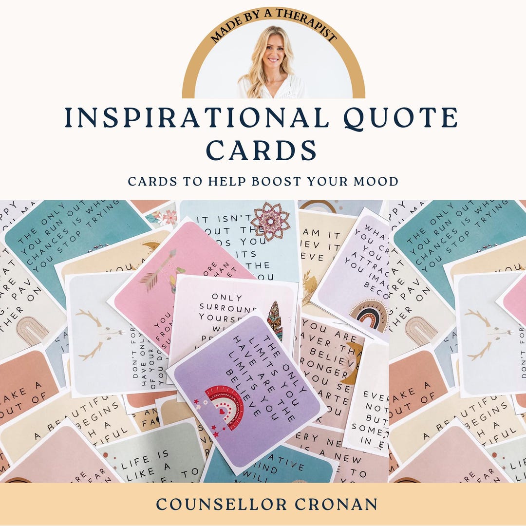 Inspirational Quote Cards, Mindfulness Cards, Inspirational Messages ...