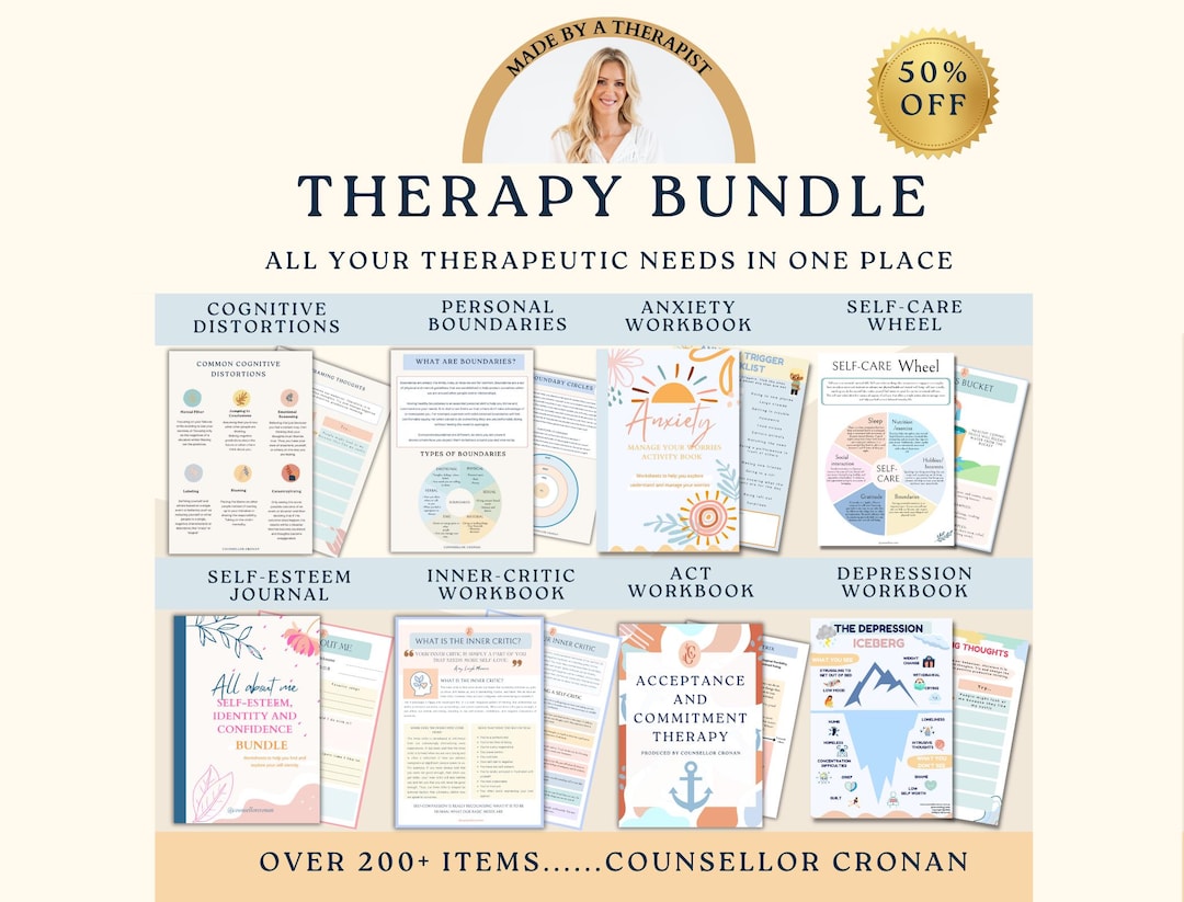 Therapy Worksheet Mega Bundle, Trauma Therapy, Teen Mental Health ...