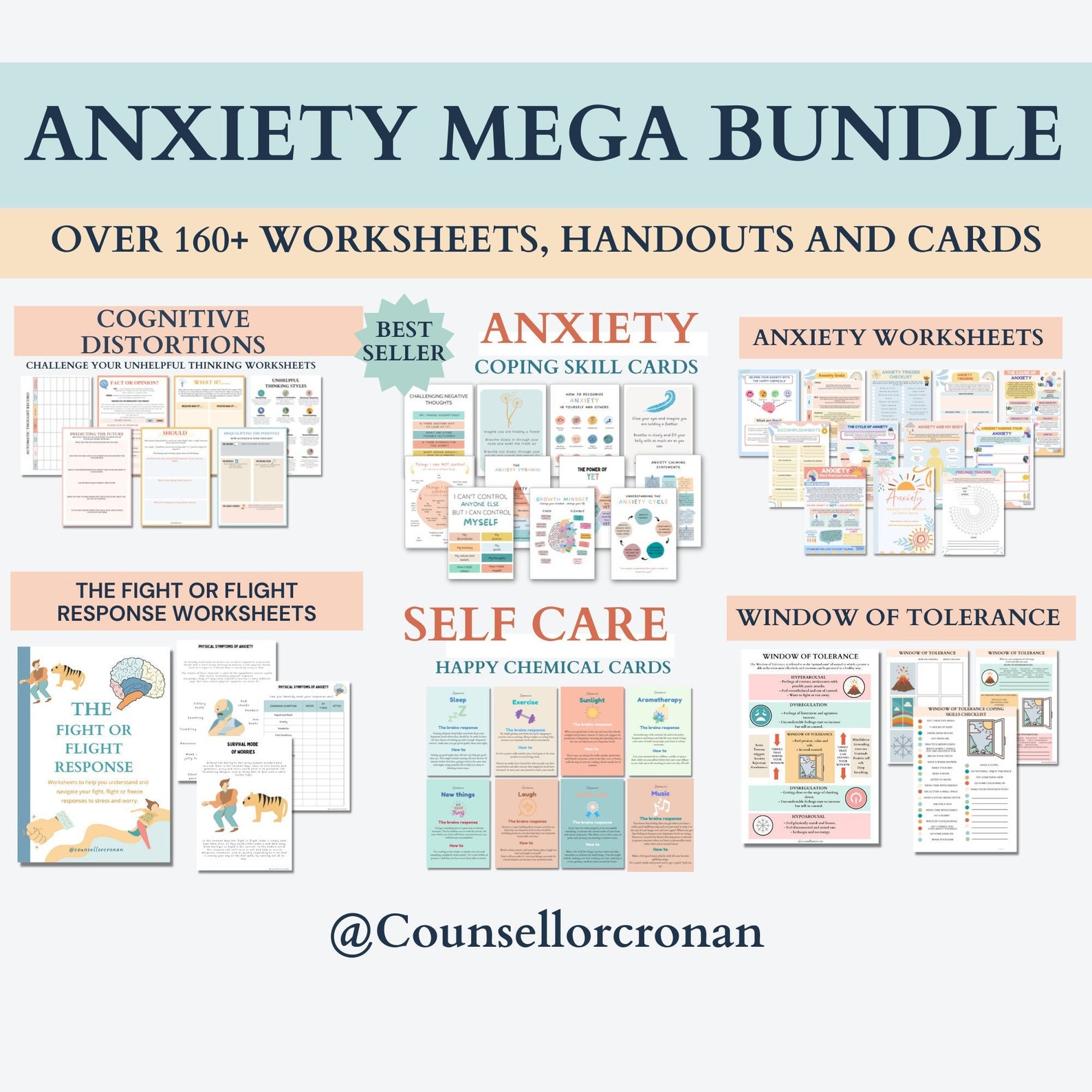 Anxiety Mega Bundle Psychologist Resources Therapy - Etsy Australia