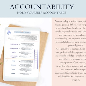 Accountability Worksheets - Self-blame Vs Accountability ...
