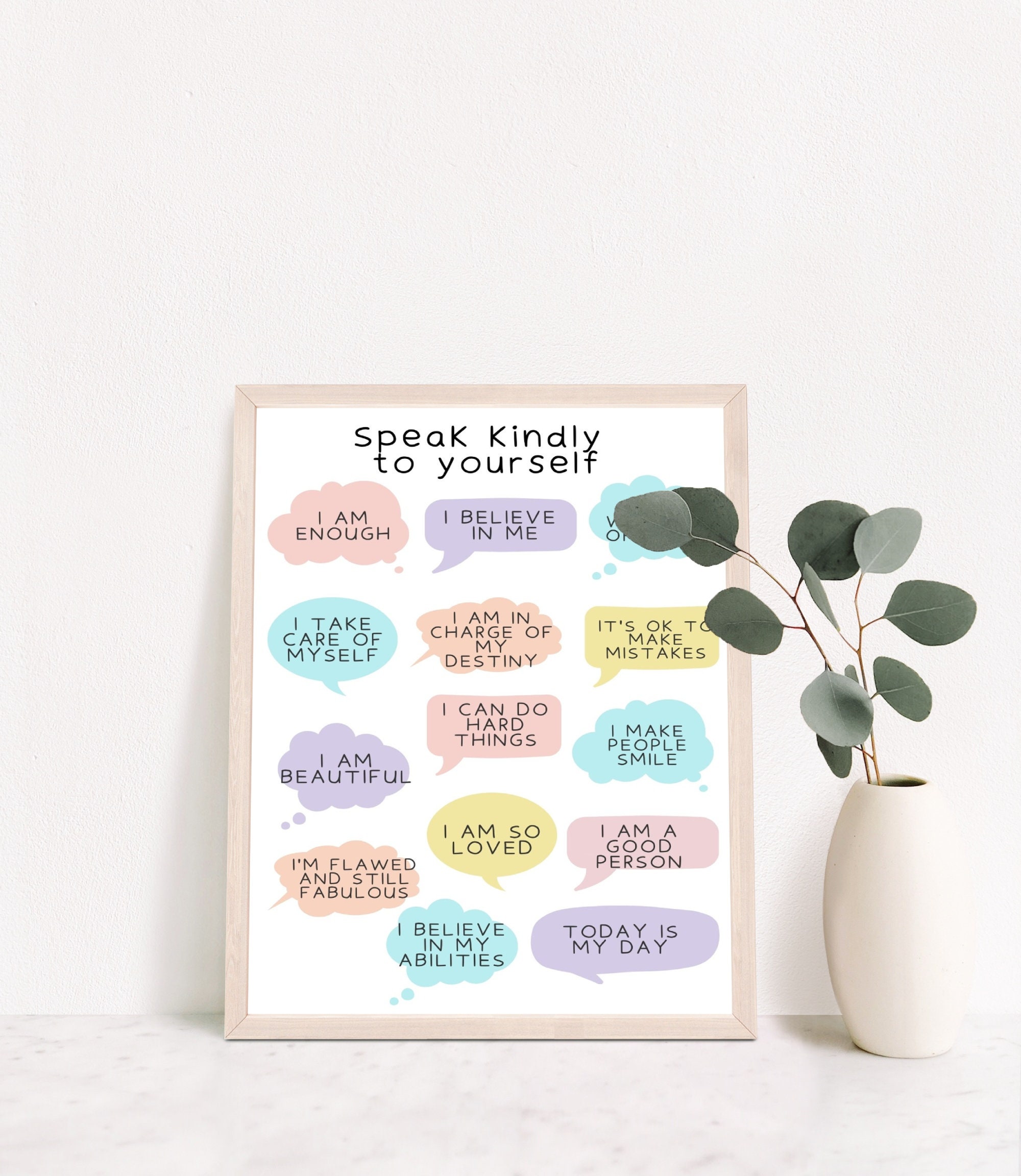 Positive Affirmations Print Positive Print Feelings Poster - Etsy