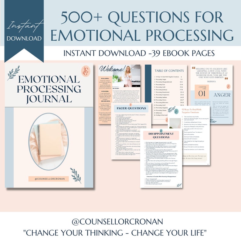 500 Thought Provoking Questions to Help Process Your - Etsy