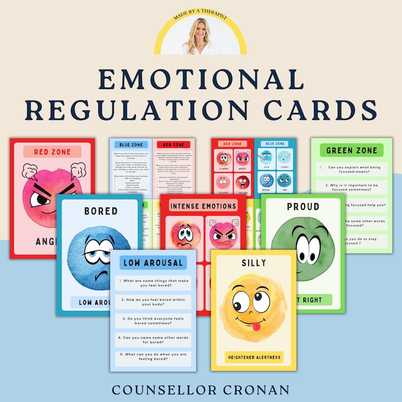 Self Regulation Mega Bundle Worksheets, Cards, Coping Skills Poster Kit ...