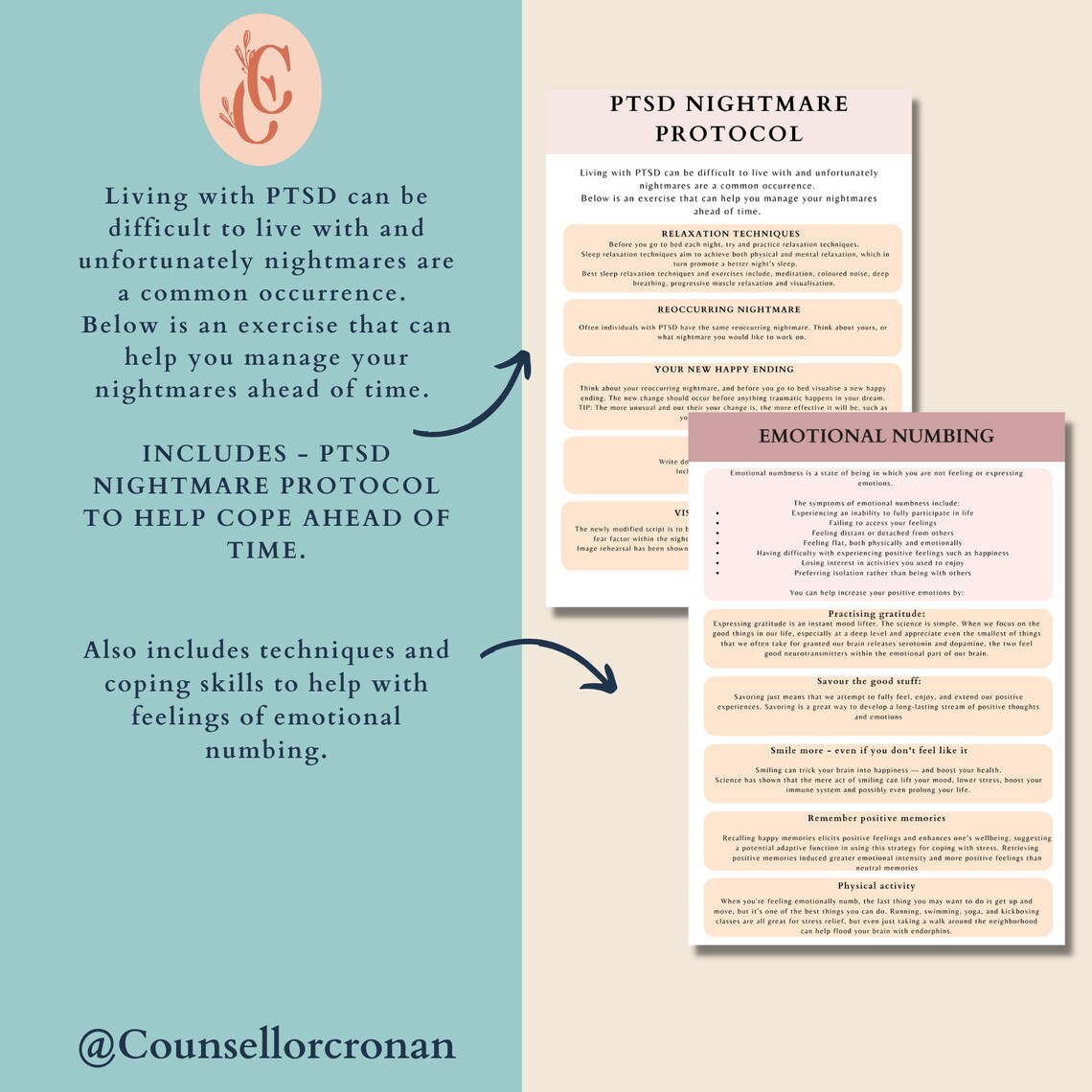 Trauma Therapy Cards PTSD Coping Skills Panic Attacks - Etsy Australia