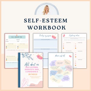 Self Worth Worksheet and Cards Bundle, Self Esteem, Confidence, Teen ...