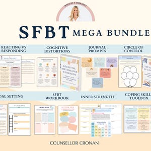 Solution Focused Therapy Mega Bundle, Goals, Inner Strength, Therapy ...
