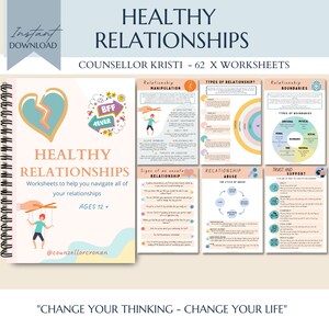 Teen Therapy Mega Worksheet Bundle Therapy Workbook - Etsy