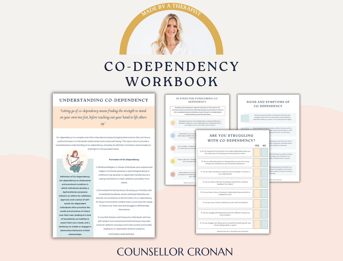 Co-dependency Fillable Worksheets. Self-reflection. Healthy ...