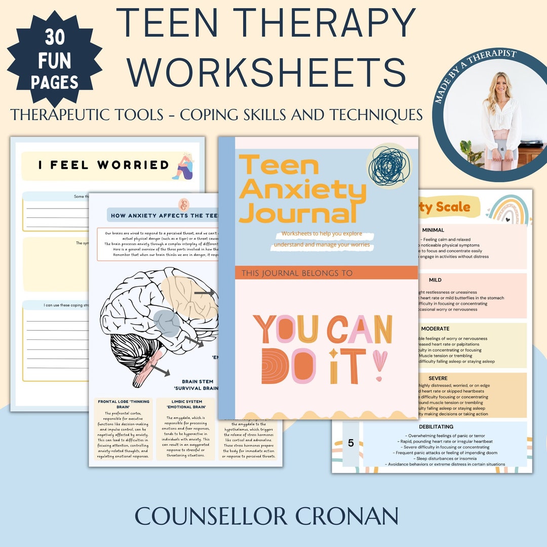 Teen Mental Health Workbook, Social Emotional Learning, Anxiety ...