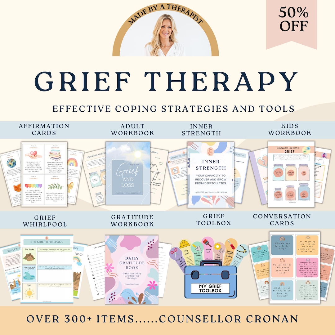 Grief and Loss Therapy. Question and Affirmation Cards for Kids and ...