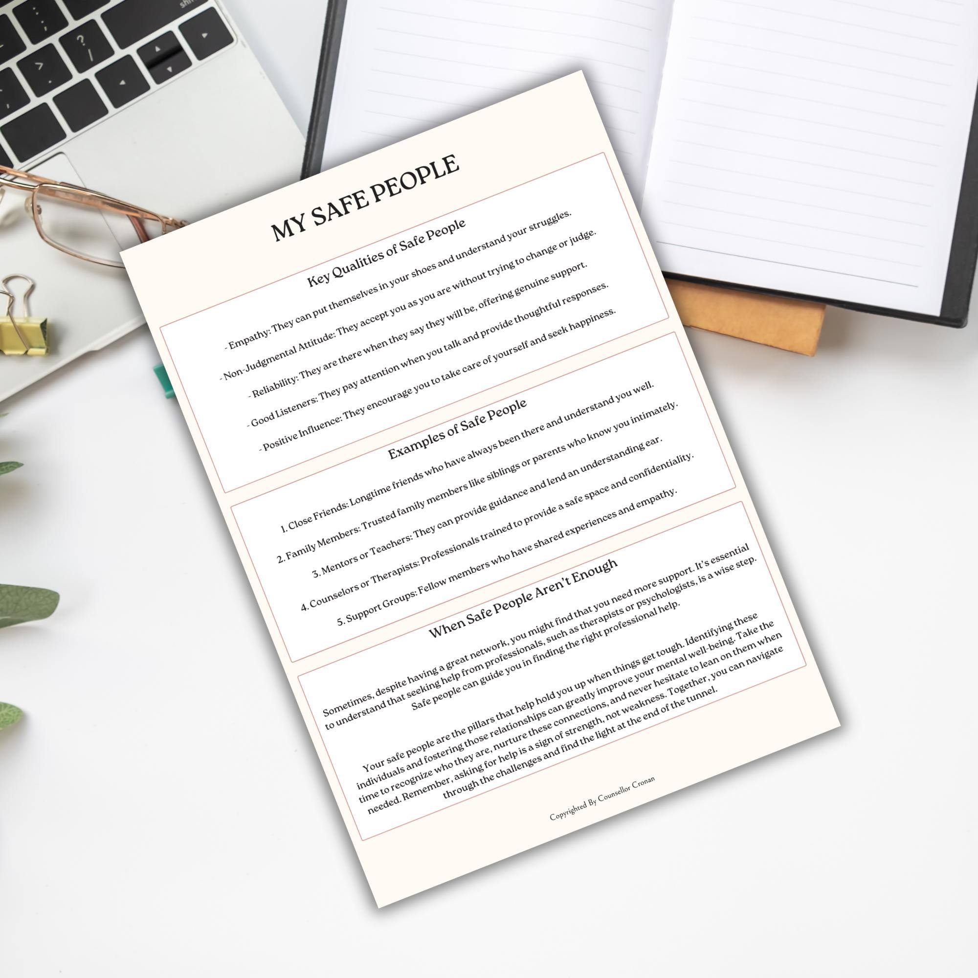 Crisis Safety Plan, Therapy Resources, Therapy Office Decor, School ...