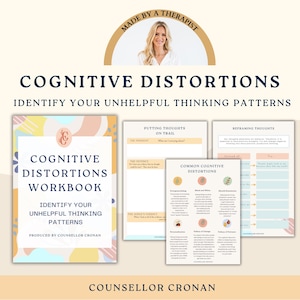 Unhelpful Thinking Styles, Cognitive Distortions, CBT Worksheets ...