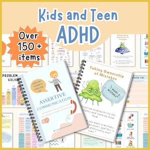 Adhd-executive Functioning Worksheet Bundle for Kids, Time Management ...