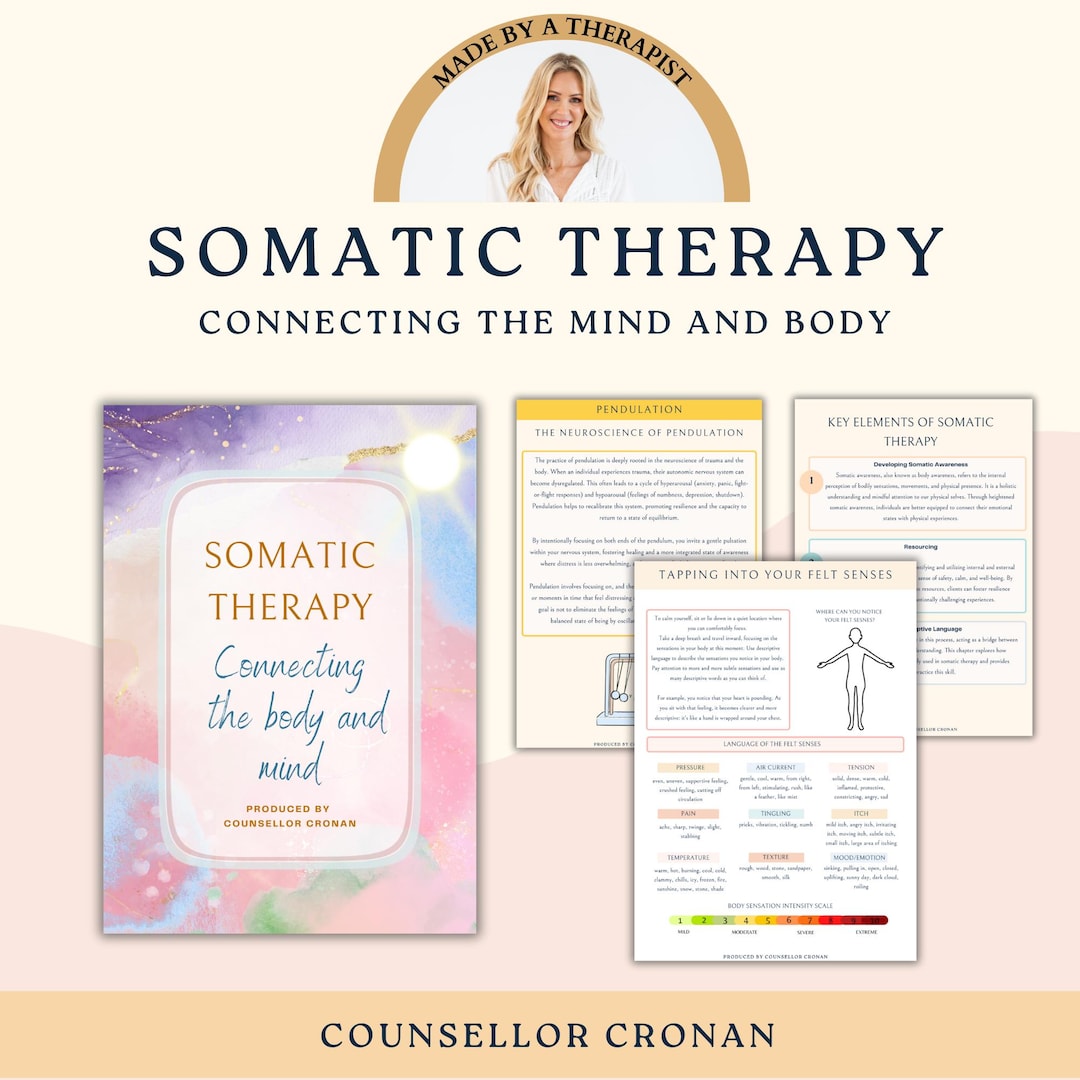 Somatic Therapy Workbook. Grounding Techniques, Somatic Experience. PTSD Self-regulation ...