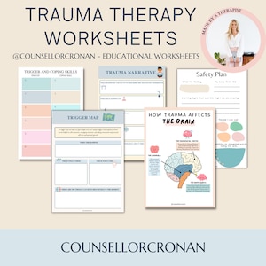 Therapy Worksheet Bundle, Psychology Resources, Inner Critic ...