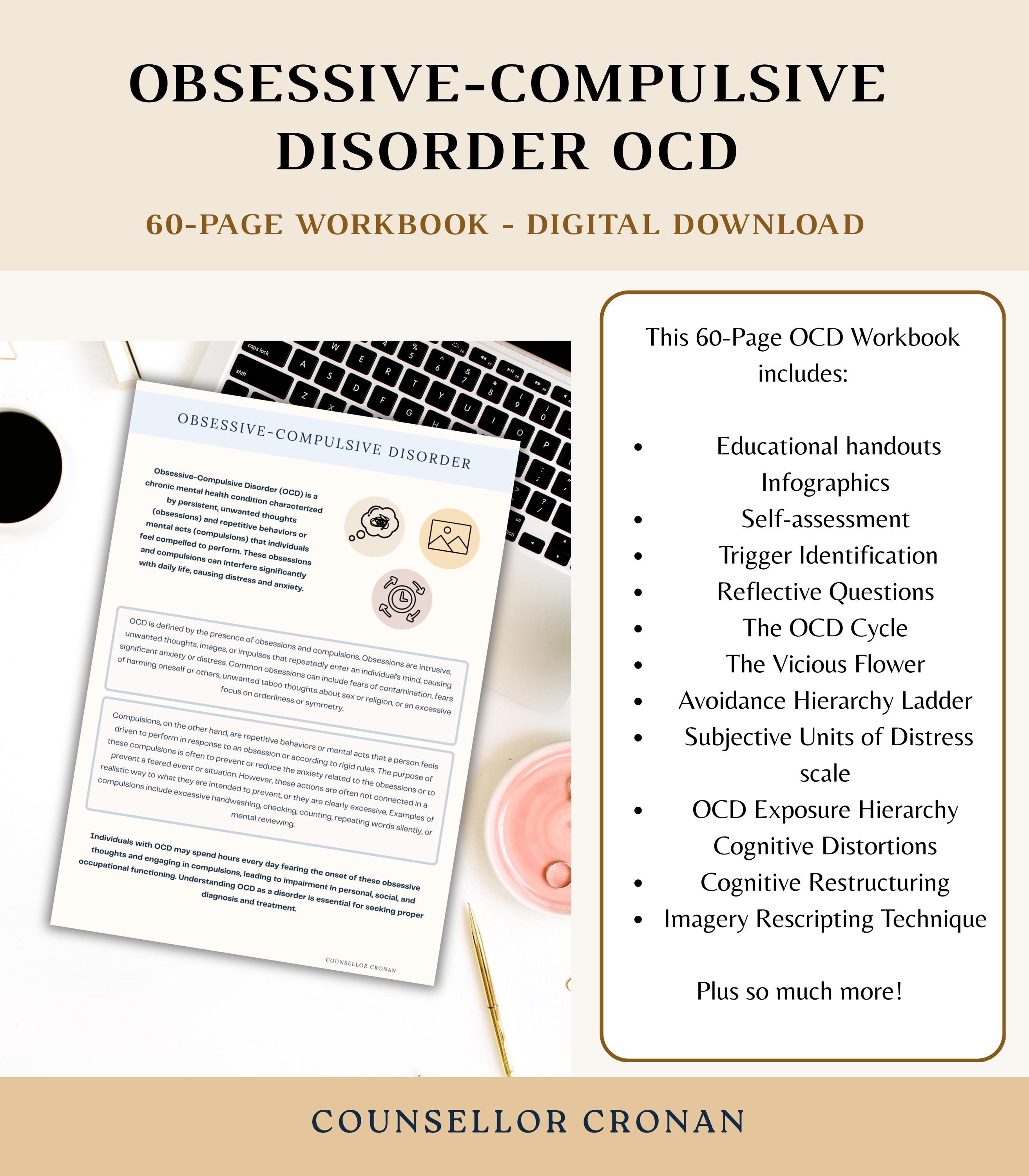 Obsessive Compulsive Disorder OCD Workbook, Intrusive Thoughts ...