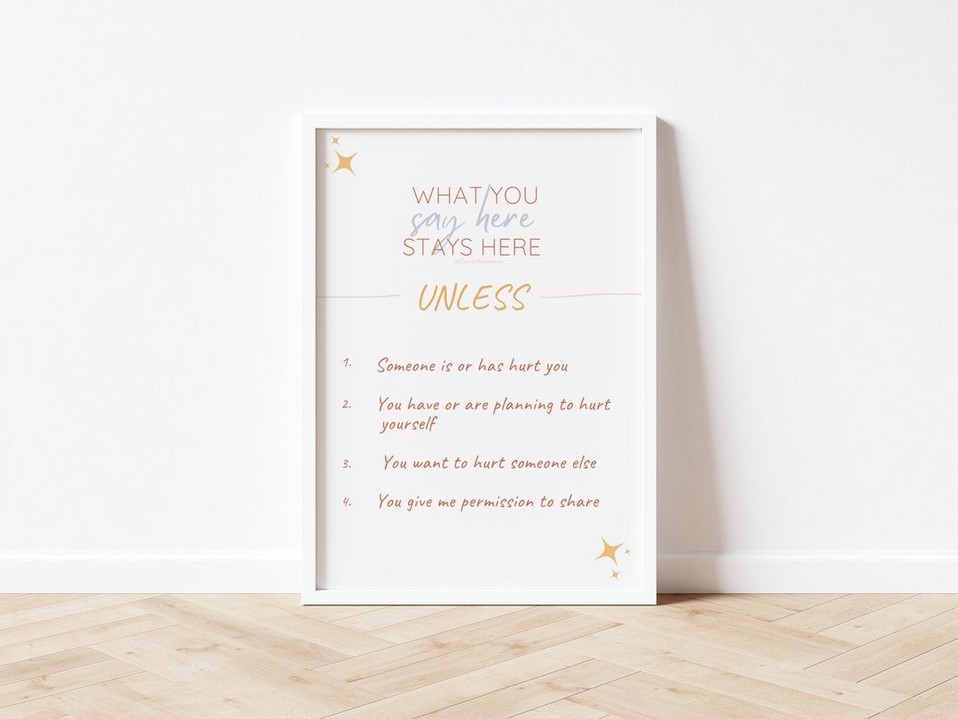 Confidentiality Statement - Therapist, Mental Health, Therapy Office ...