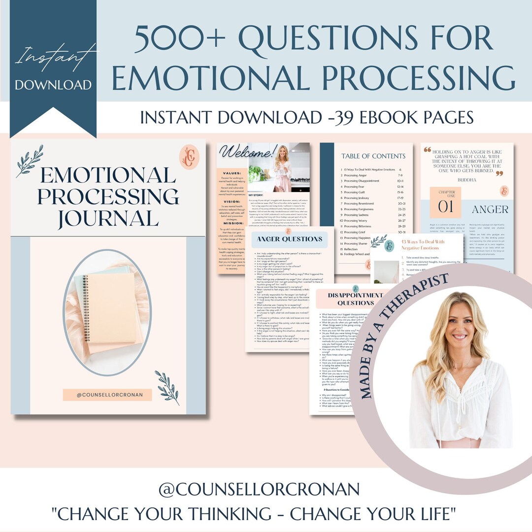 500 Thought Provoking Questions to Help Process Your - Etsy
