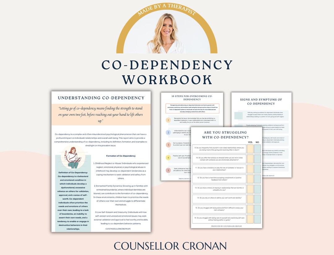 Codependency Relationship Addiction Workbook. Help Maintain a Healthy ...