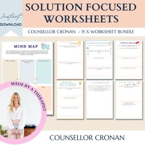 Solution Focused Therapy Mega Bundle, Goals, Inner Strength, Therapy ...