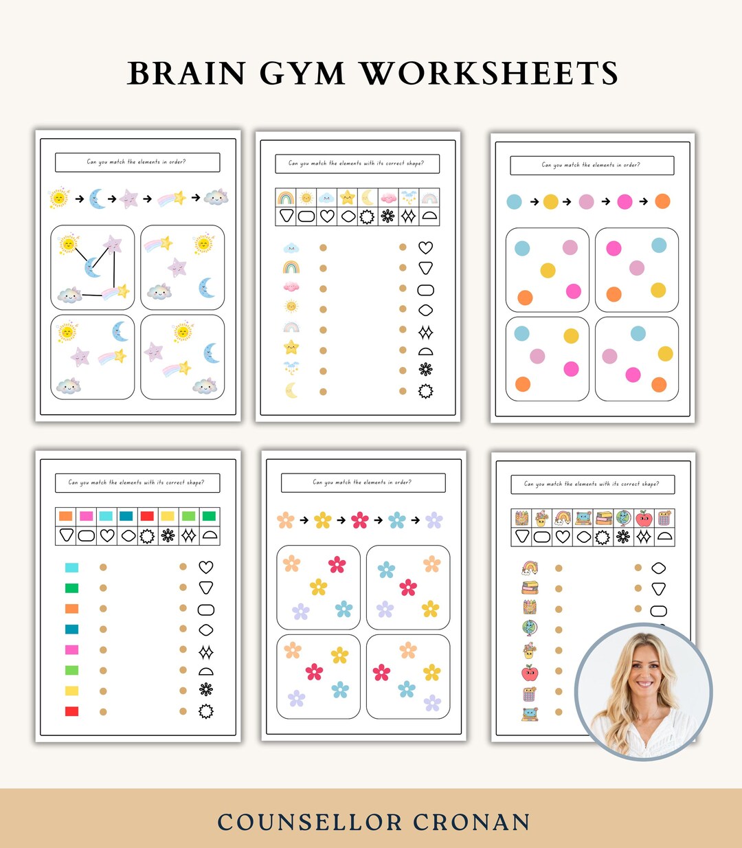 Brain & Finger Exercises Digital Worksheets for Cognitive and Fine ...