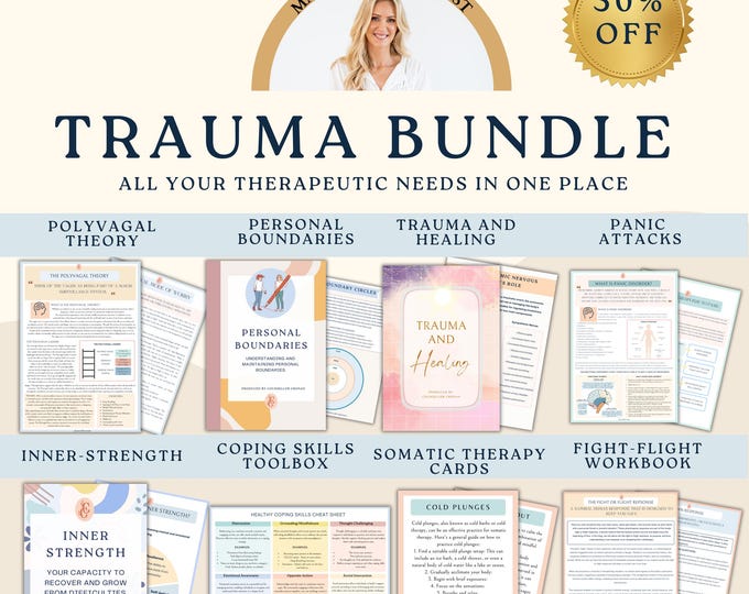 Mega Shop Bundle, Anxiety, Depression, Trauma, PTSD, CBT, Family ...
