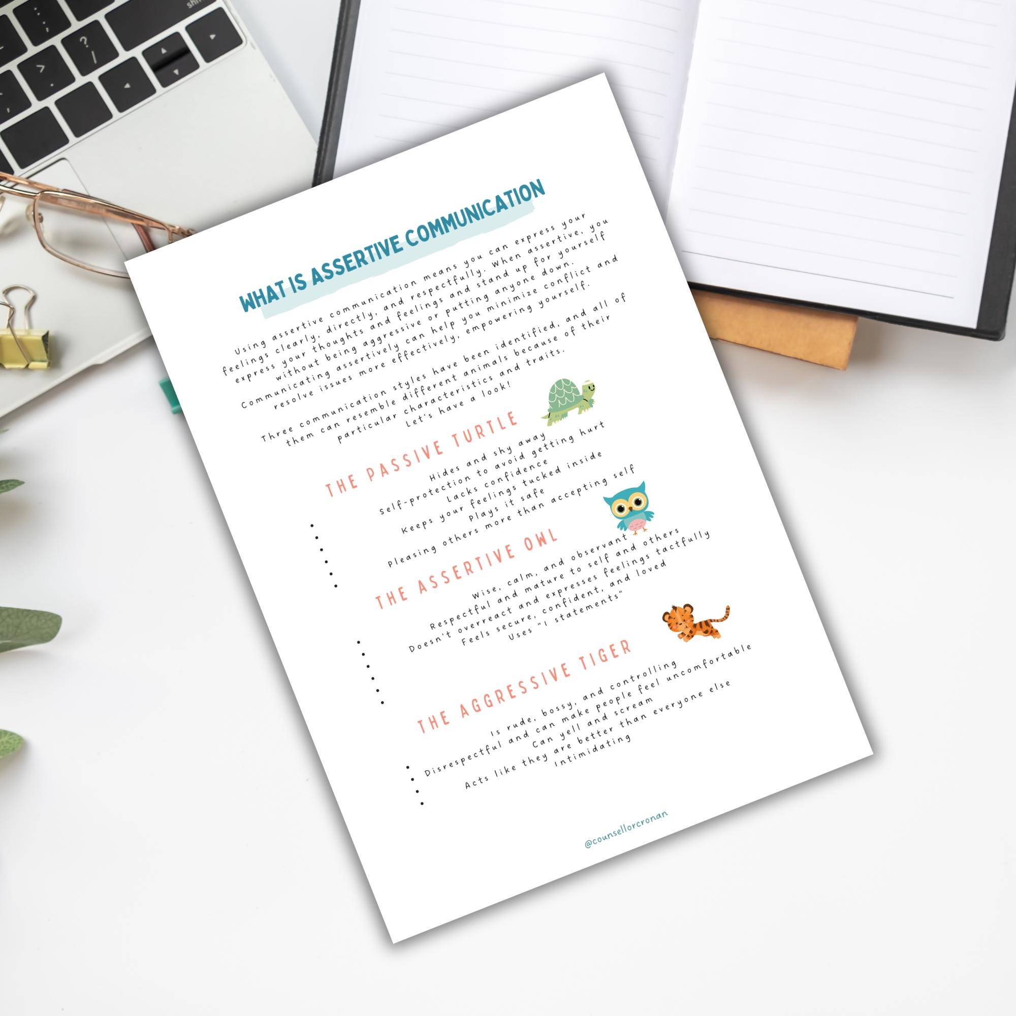 Assertive Communication Worksheets, Social Skills, Communication Styles ...