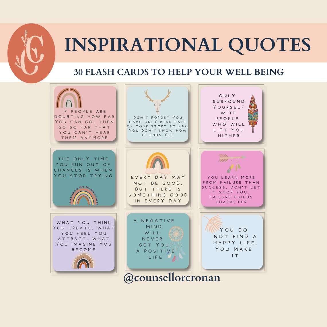 Flash Card Bundle 50% Off Anxiety Coping Skill Cards Guided - Etsy