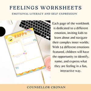 Kids Feelings Exploration Worksheets, Emotions Vocabulary, Social ...