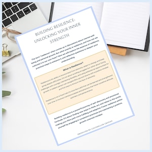 Inner Strength Worksheets, Solution Focused Therapy Strengths, SFBT ...