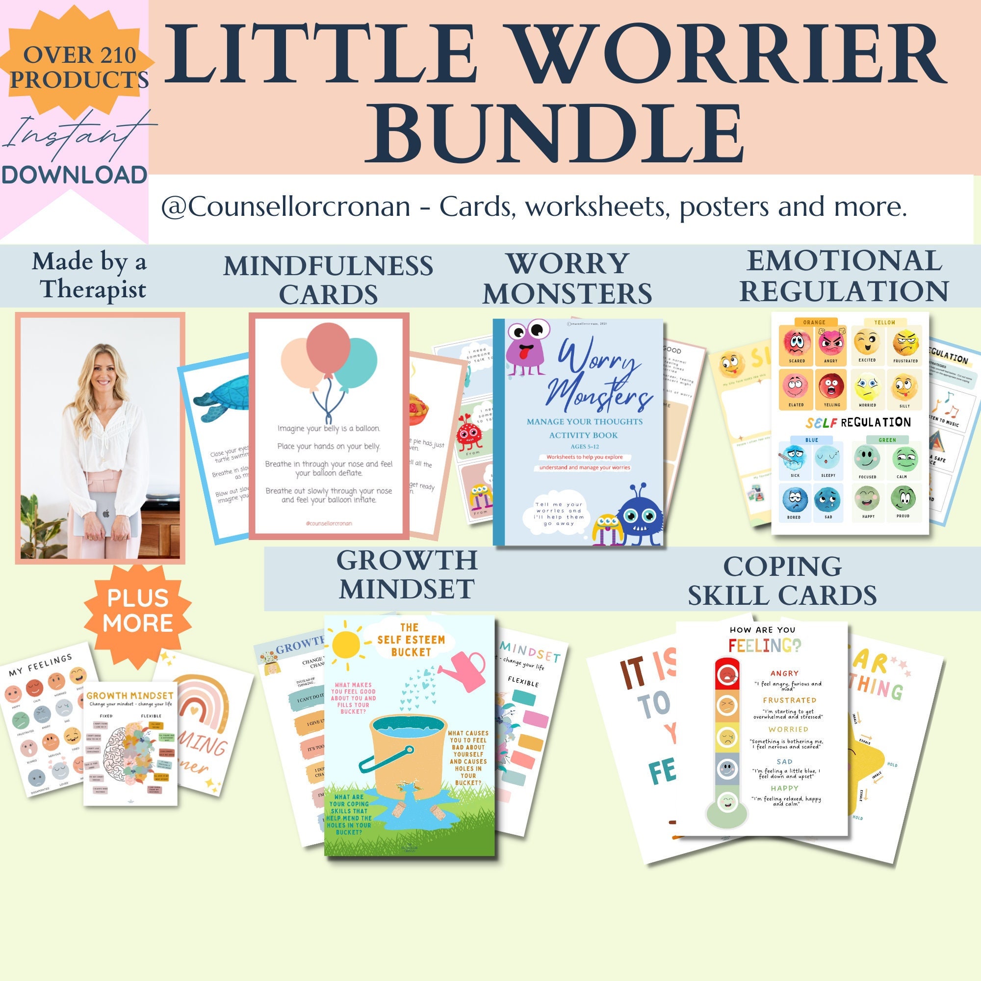 Kids Anxious Minds Self Calming Bundle 50% off Emotional - Etsy