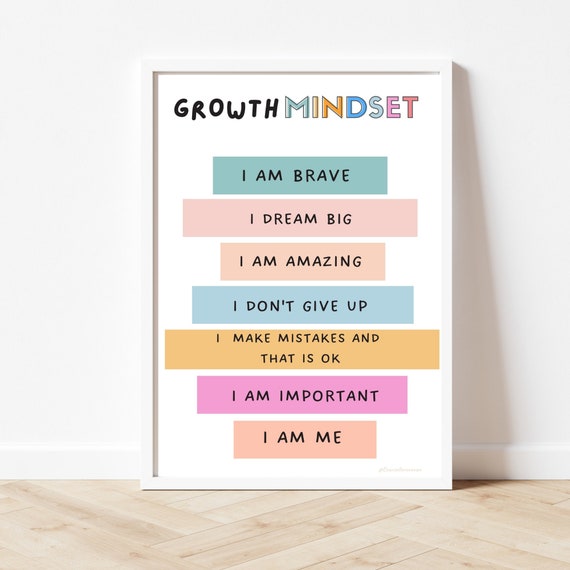 Positive Affirmations Rainbow Poster Feelings Poster - Etsy Australia