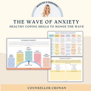 Anxiety Coping Skills Mega Bundle, Therapy Worksheets, Anxiety Cards ...