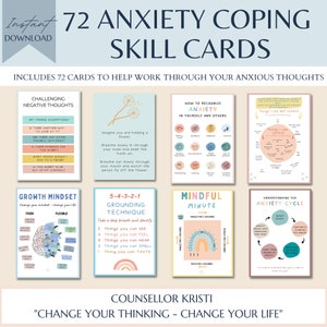 Trauma Therapy 50% off Bundle Anxiety Coping Skill Card - Etsy