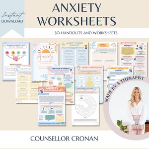 Therapy Mega Bundle Worksheets, Counselling Tools, Psychologist ...