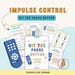 Impulse Control Cheat Sheet & Coping Skills Strategies, Adhd-executive ...