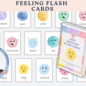 Emotion Flashcards Feelings, Calm Down Corner, Feelings Poster ...
