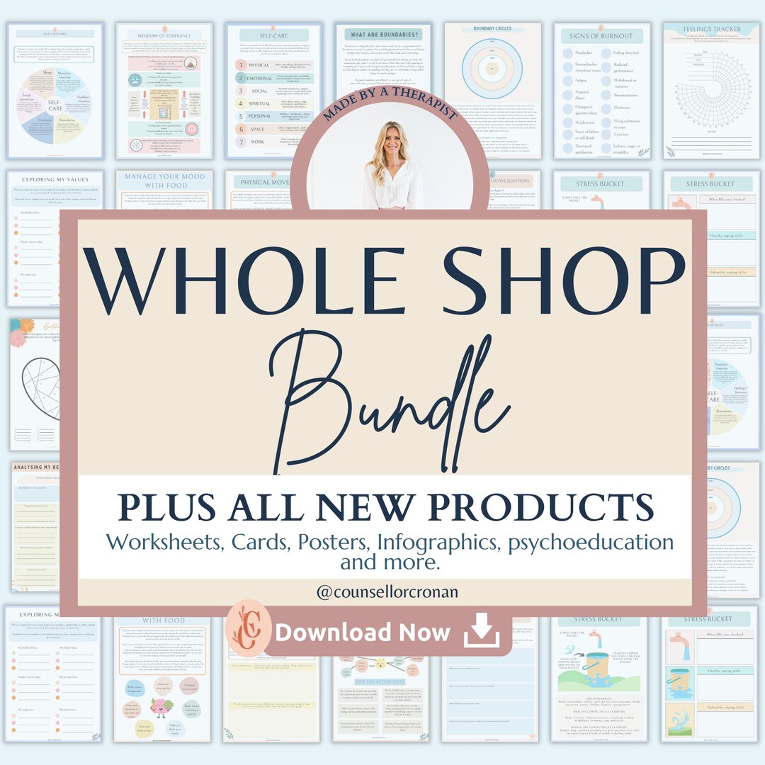 Mega Shop Bundle Anxiety Depression Trauma PTSD EMDR - Etsy Australia