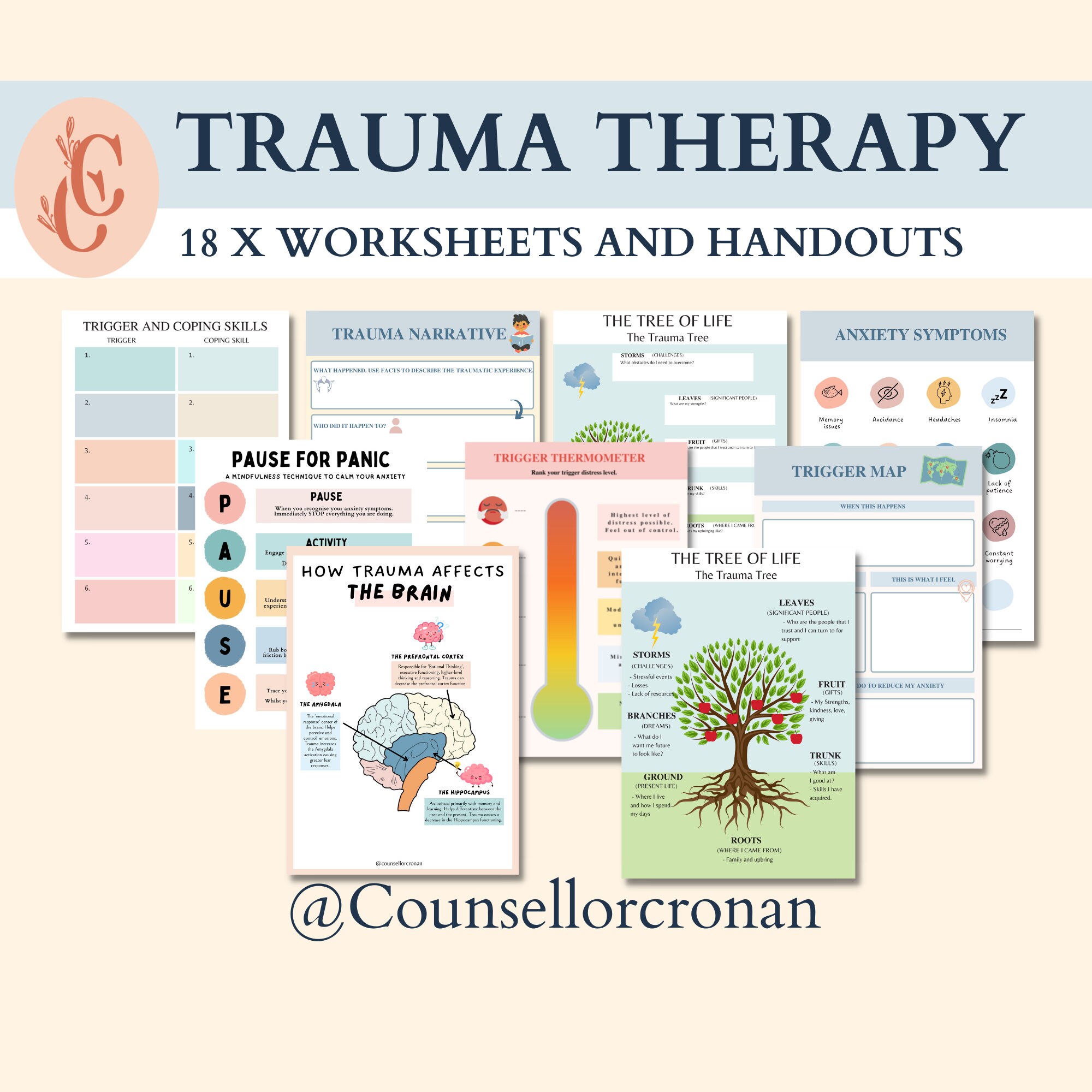 Therapy Mega Bundle Worksheets Counselling Tools - Etsy Canada