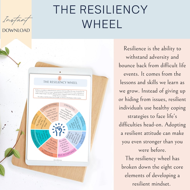 The Resiliency Wheel and Strategies Educational Handout. ADHD Coping ...