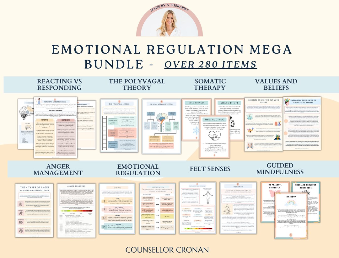Emotional Regulation Mega Bundle Over 100 Items. Nervous System ...